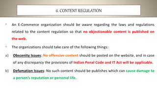 Regulatory Framework of E-Commerce | PPTX