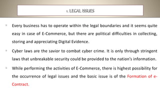 Regulatory Framework of E-Commerce | PPTX