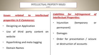 Regulatory Framework of E-Commerce | PPT