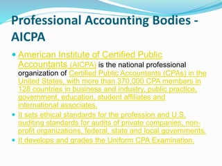 Regulatory framework for accounting standards | PPTX