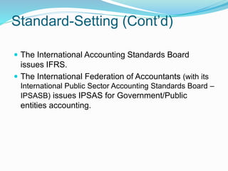 Regulatory framework for accounting standards | PPTX