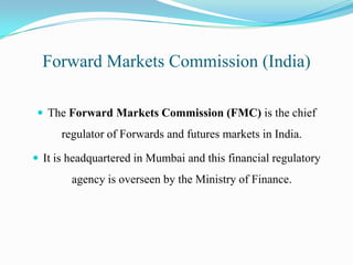R egulatory framework_of_fin._servcs in india | PPTX