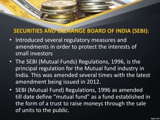 Regulatory framework of mutual funds | PPTX