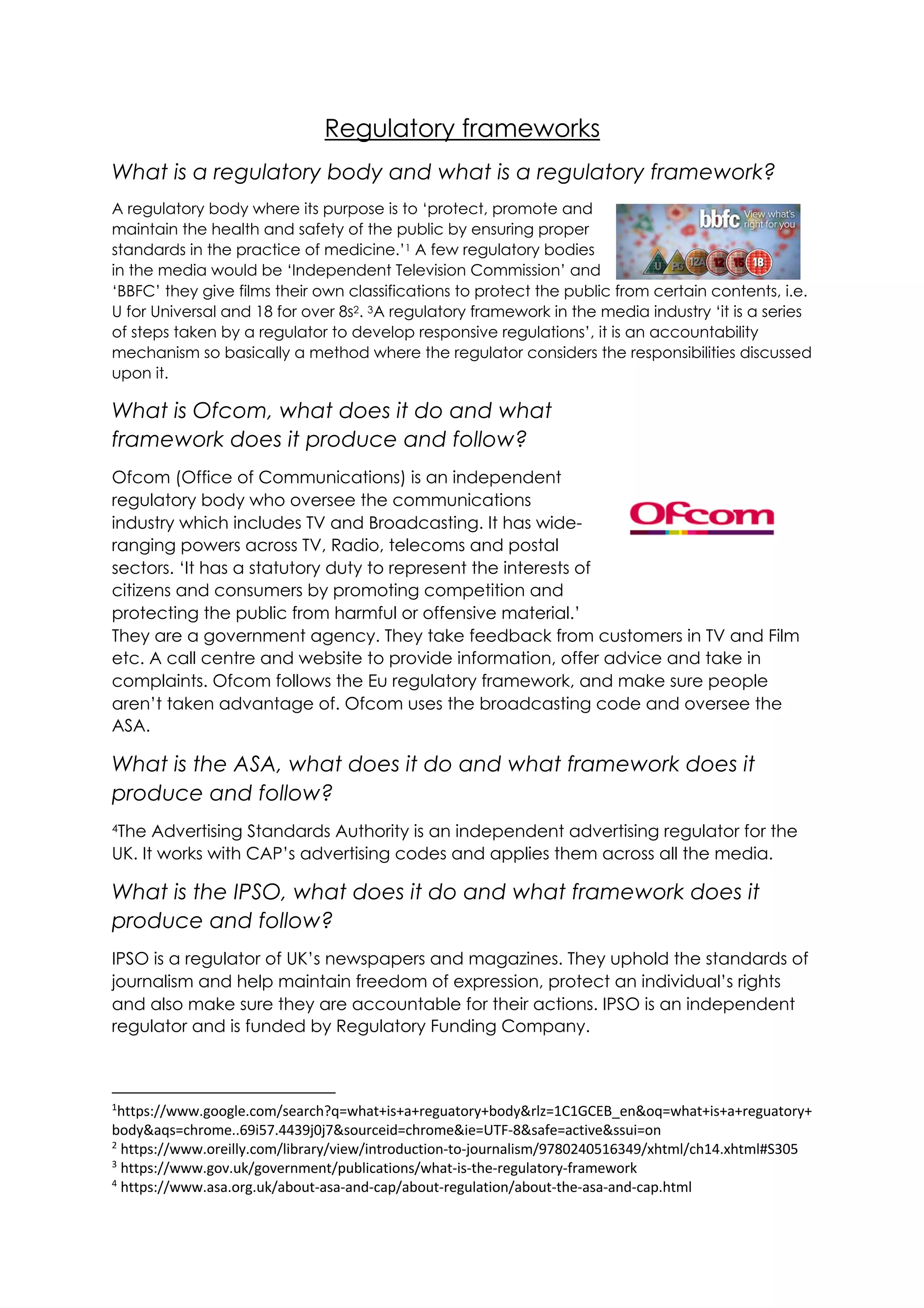 Regulatory frameworks | PDF