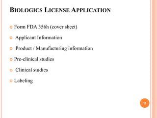 Regulatory guidance and guidelines for filing and approval for ...