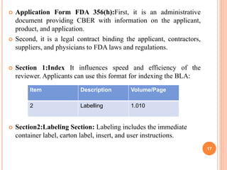Regulatory guidance and guidelines for filing and approval for ...