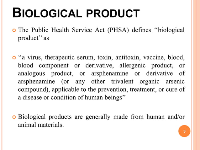 Regulatory guidance and guidelines for filing and approval for biologics | PPTX