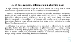E4 GUIDELINE DOSE RESPONSE INFORMATION TO SUPPORT DRUG REGISTRATION | PPTX