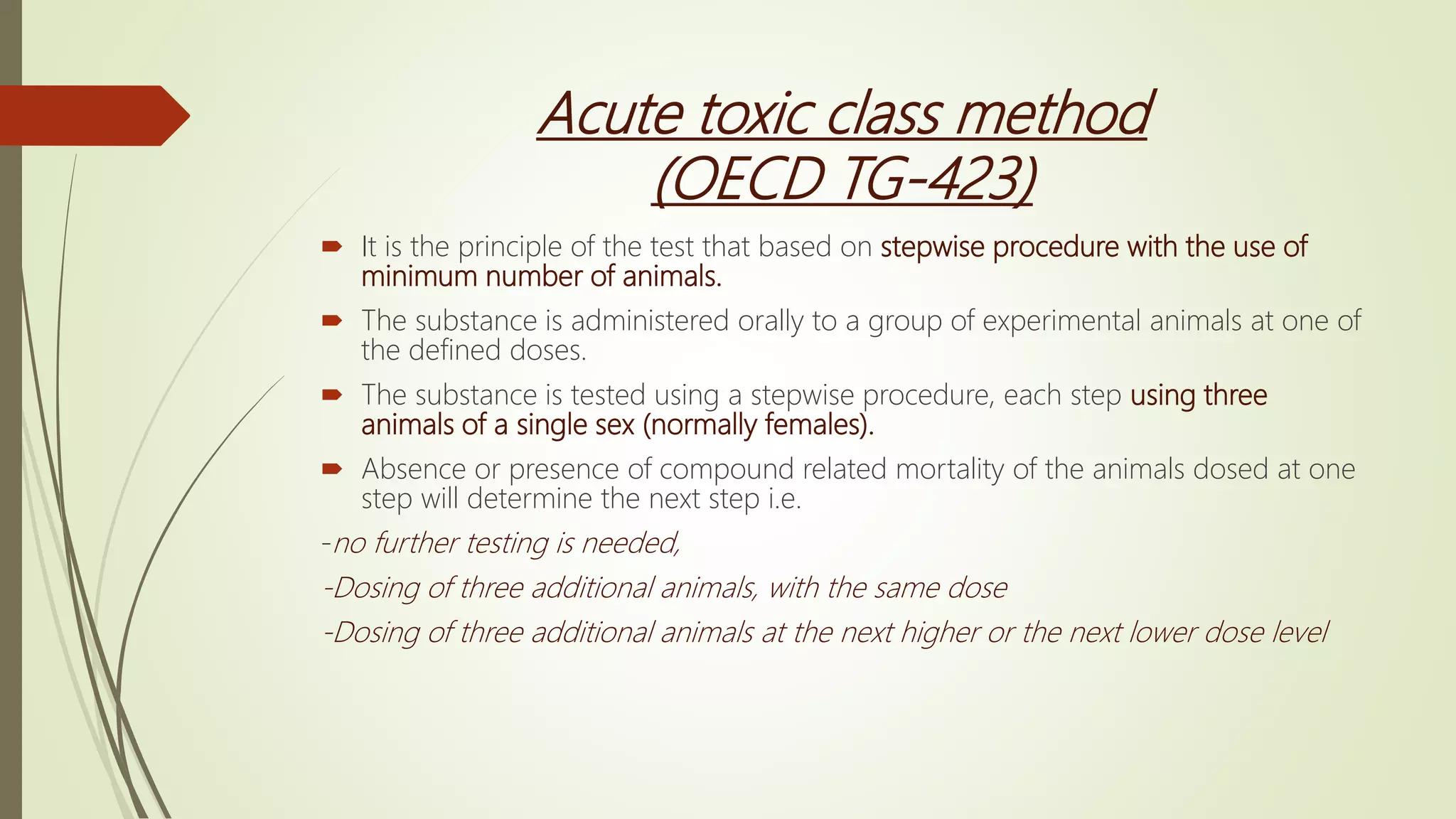 Regulatory guidelines for conducting toxicity studies | PPTX