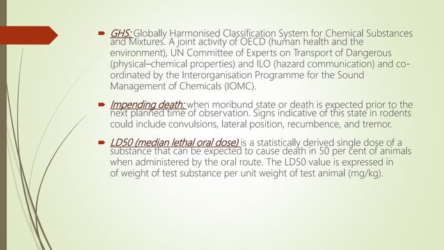 Regulatory guidelines for conducting toxicity studies | PPTX | Skin and Dermatology | Diseases ...