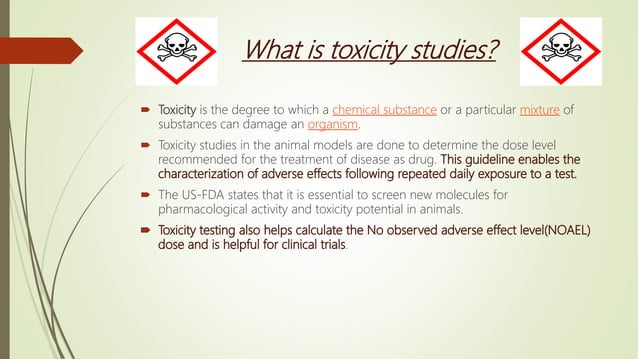 Regulatory guidelines for conducting toxicity studies | PPTX | Skin and ...