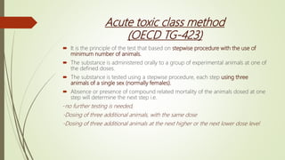 Regulatory guidelines for conducting toxicity studies | PPTX