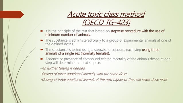 Regulatory guidelines for conducting toxicity studies | PPTX | Skin and ...