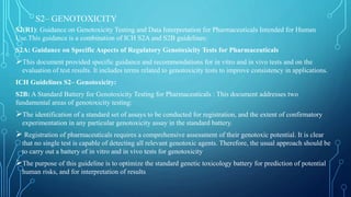 Regulatory guidelines for conducting toxicity studies by ich | PPTX
