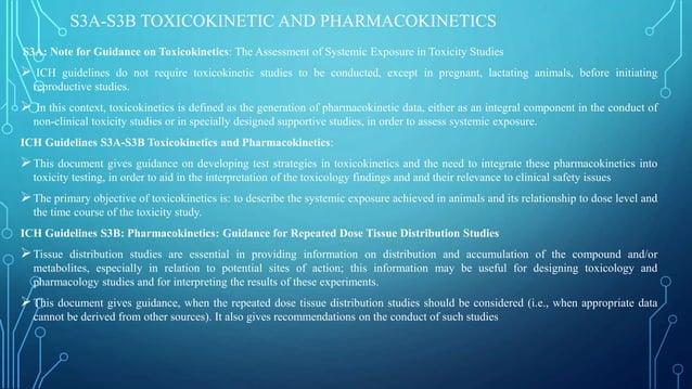 Regulatory guidelines for conducting toxicity studies by ich | PPTX