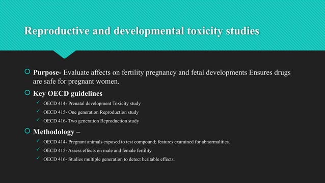 Regulatory guidelines for Conducting Toxicity studies OECD | PPTX