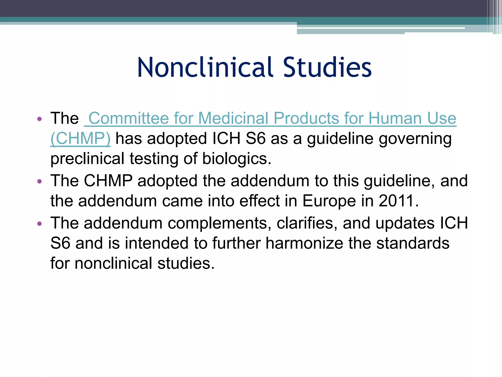 Regulatory guidelines for the development of biologics in | PPTX