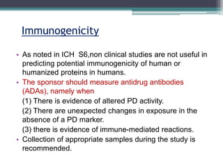 Regulatory guidelines for the development of biologics in | PPTX