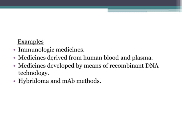 Regulatory guidelines for the development of biologics in | PPTX