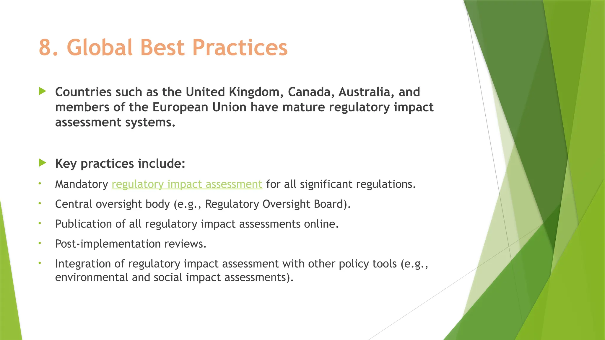 Regulatory Impact Assessment (RIA) PPT Document | PPTX