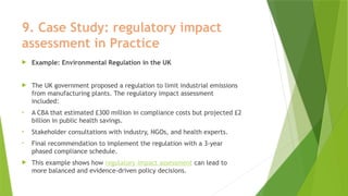 Regulatory Impact Assessment (RIA) PPT Document | PPTX