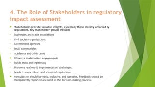 Regulatory Impact Assessment (RIA) PPT Document | PPTX