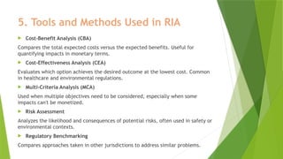 Regulatory Impact Assessment (RIA) PPT Document | PPTX