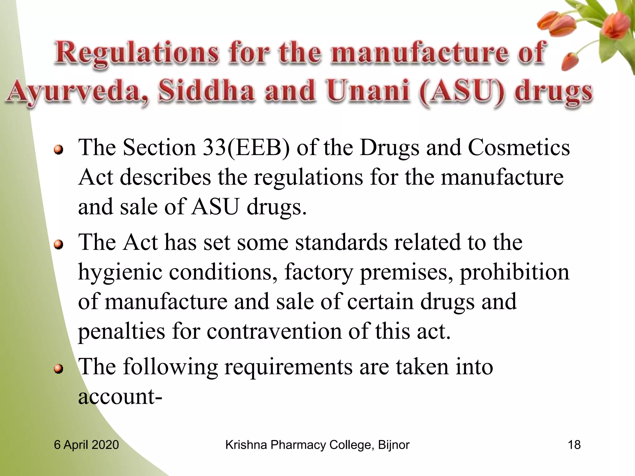 Regulatory issues regulations in india asu | PPTX