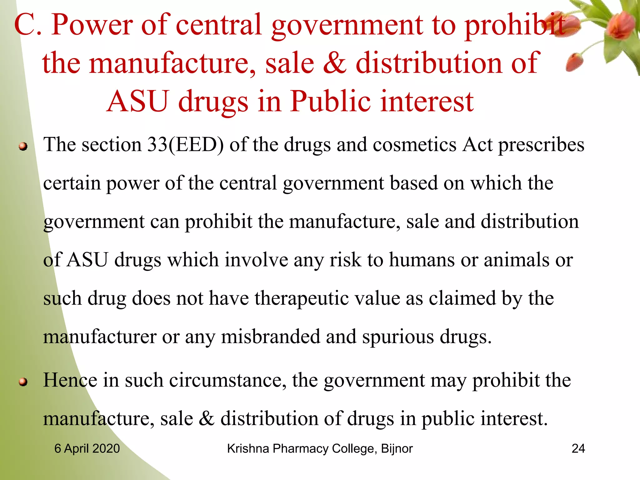 Regulatory issues regulations in india asu | PPTX