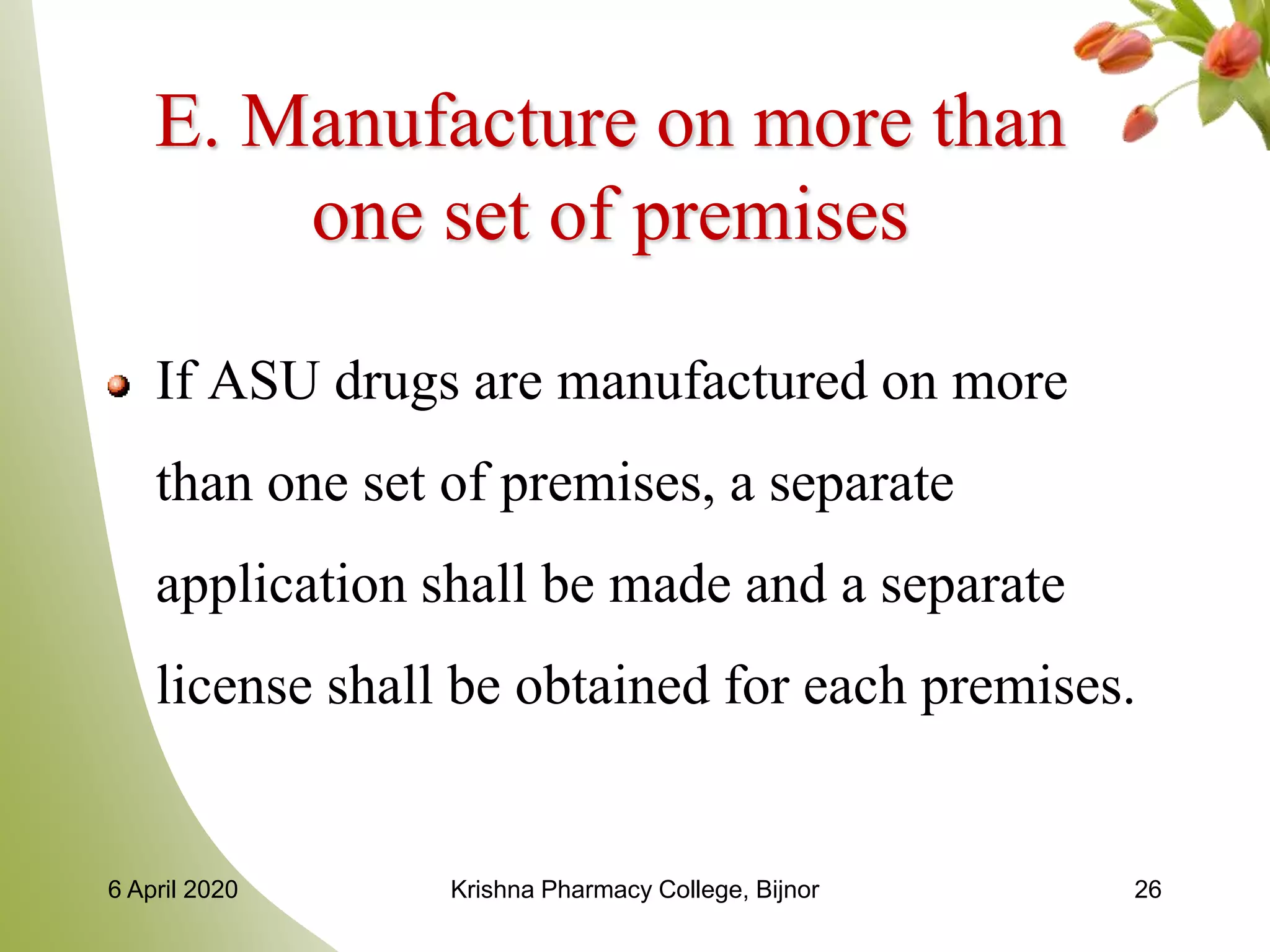 Regulatory issues regulations in india asu | PPTX