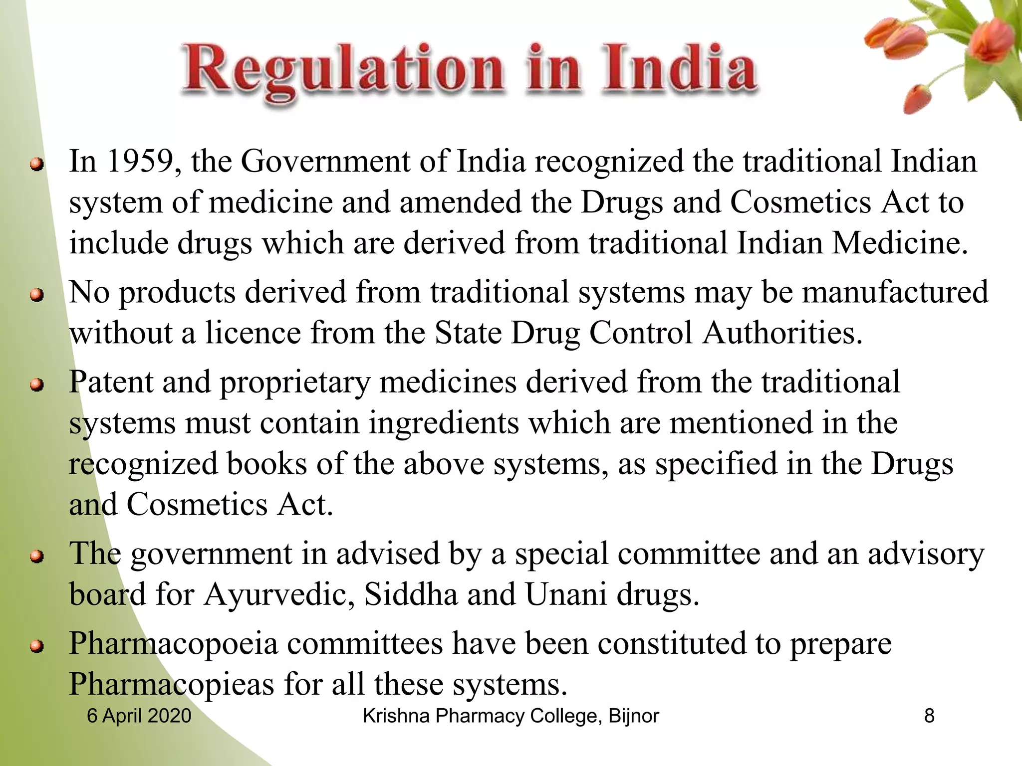Regulatory issues regulations in india asu | PPTX