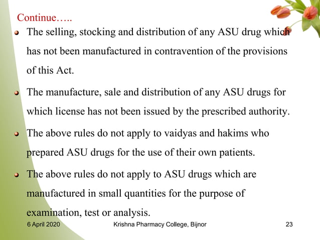 Regulatory issues regulations in india asu | PPTX