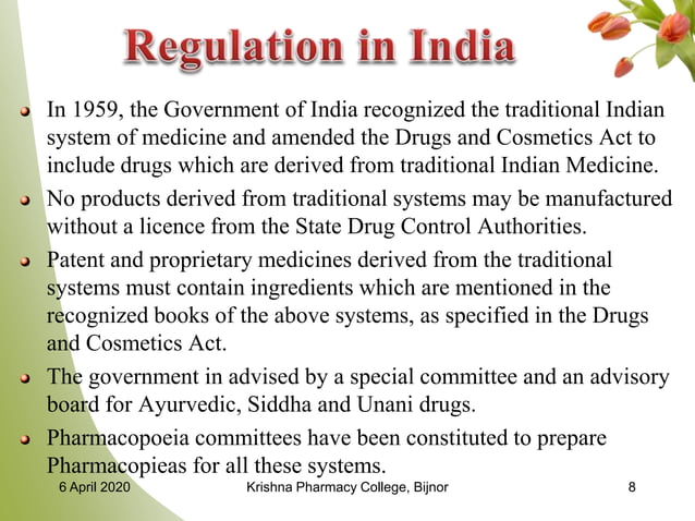 Regulatory issues regulations in india asu | PPTX