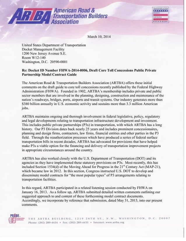 03/10: Draft Core Toll Concessions P3 Model Contract Guide | PDF ...