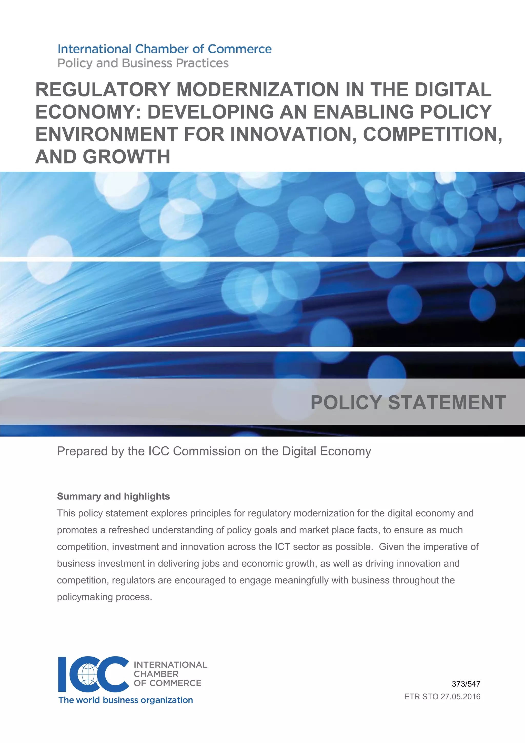 Regulatory modernization in the digital economy | PDF