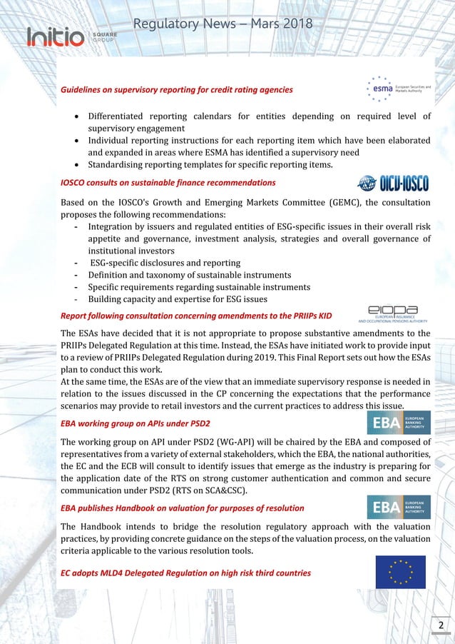 Initio Regulatory Watch March 2019 | PDF
