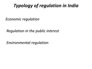 Regulatory practices in india | PPTX