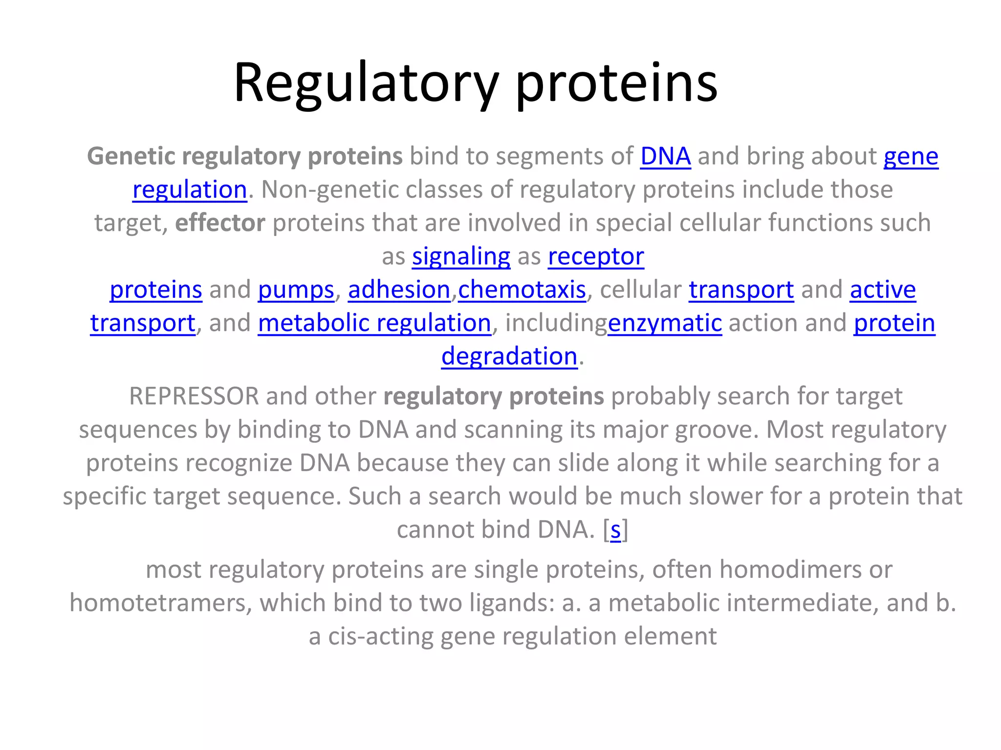 Regulatory proteins | PPTX