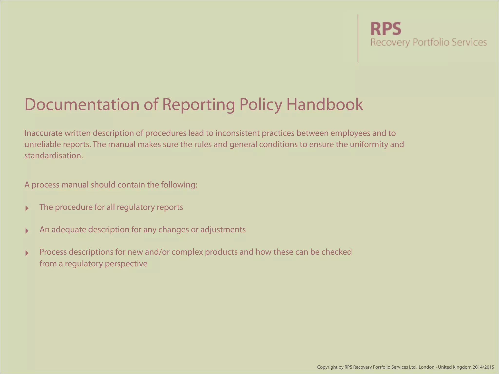 Regulatory Reporting - Best Practices | PDF