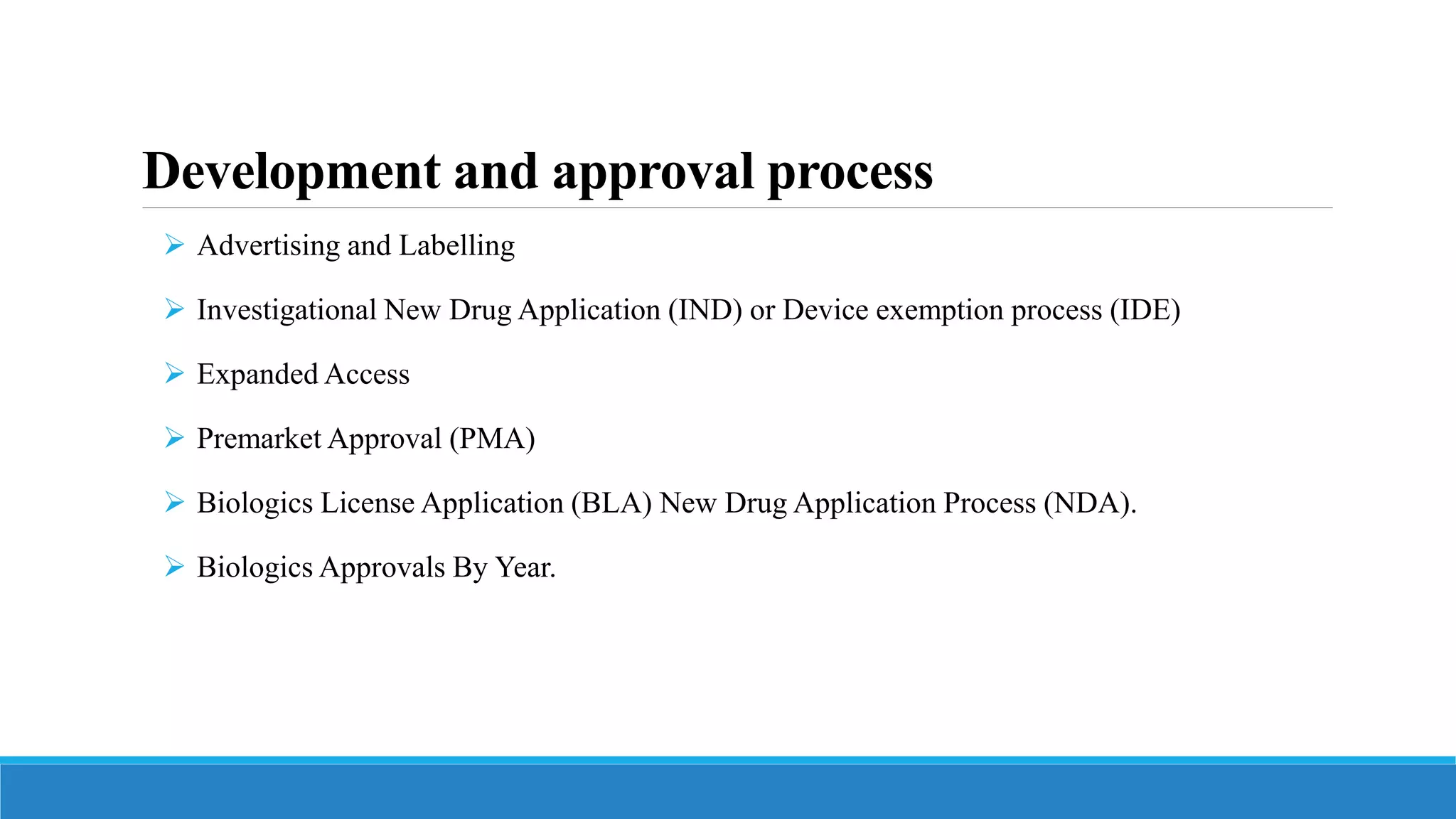 Regulatory requirements for API and Biologics | PPTX