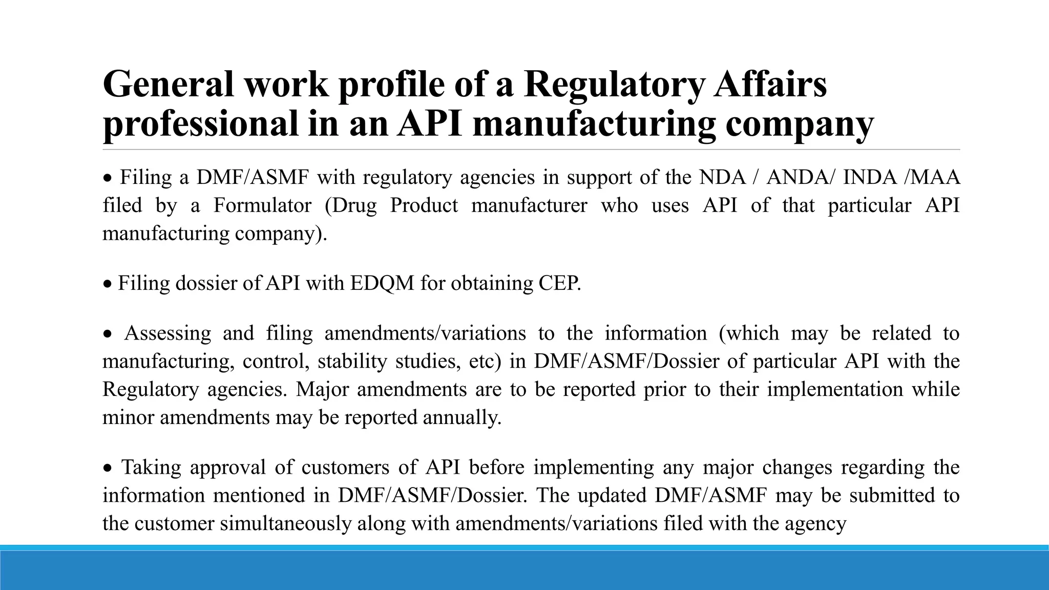 Regulatory requirements for API and Biologics | PPTX