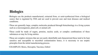 Regulatory requirements for API and Biologics | PPTX