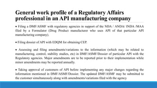 Regulatory requirements for API and Biologics | PPTX