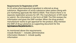 REGULATORY REQUIREMENT FOR PRODUCT APPROVAL-API.pptx