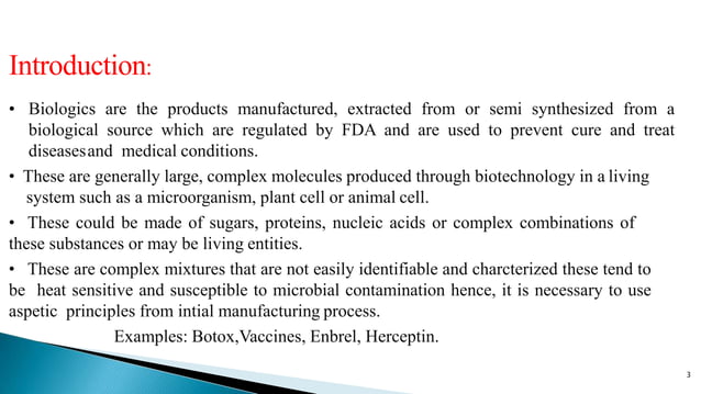 Regulatory Requirement for the Product Approval of Biologics Ppt.pptx ...