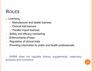 Regulatory requirement of EU, MHRA and TGA | PPTX