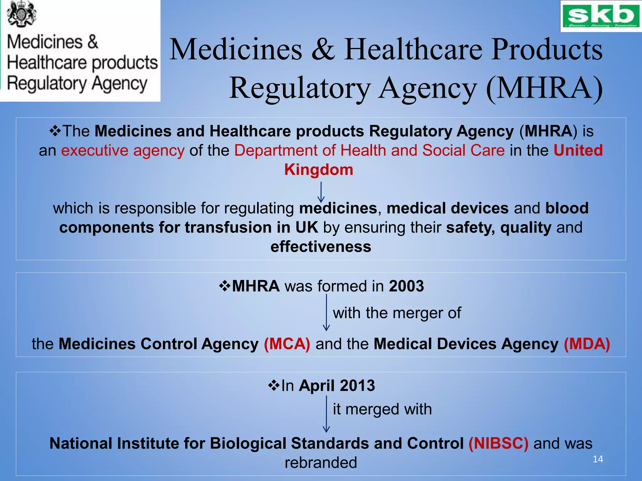 Regulatory requirement of EU, MHRA & TGA | PPTX