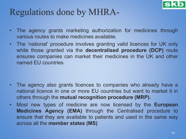 Regulatory requirement of EU, MHRA & TGA | PPTX