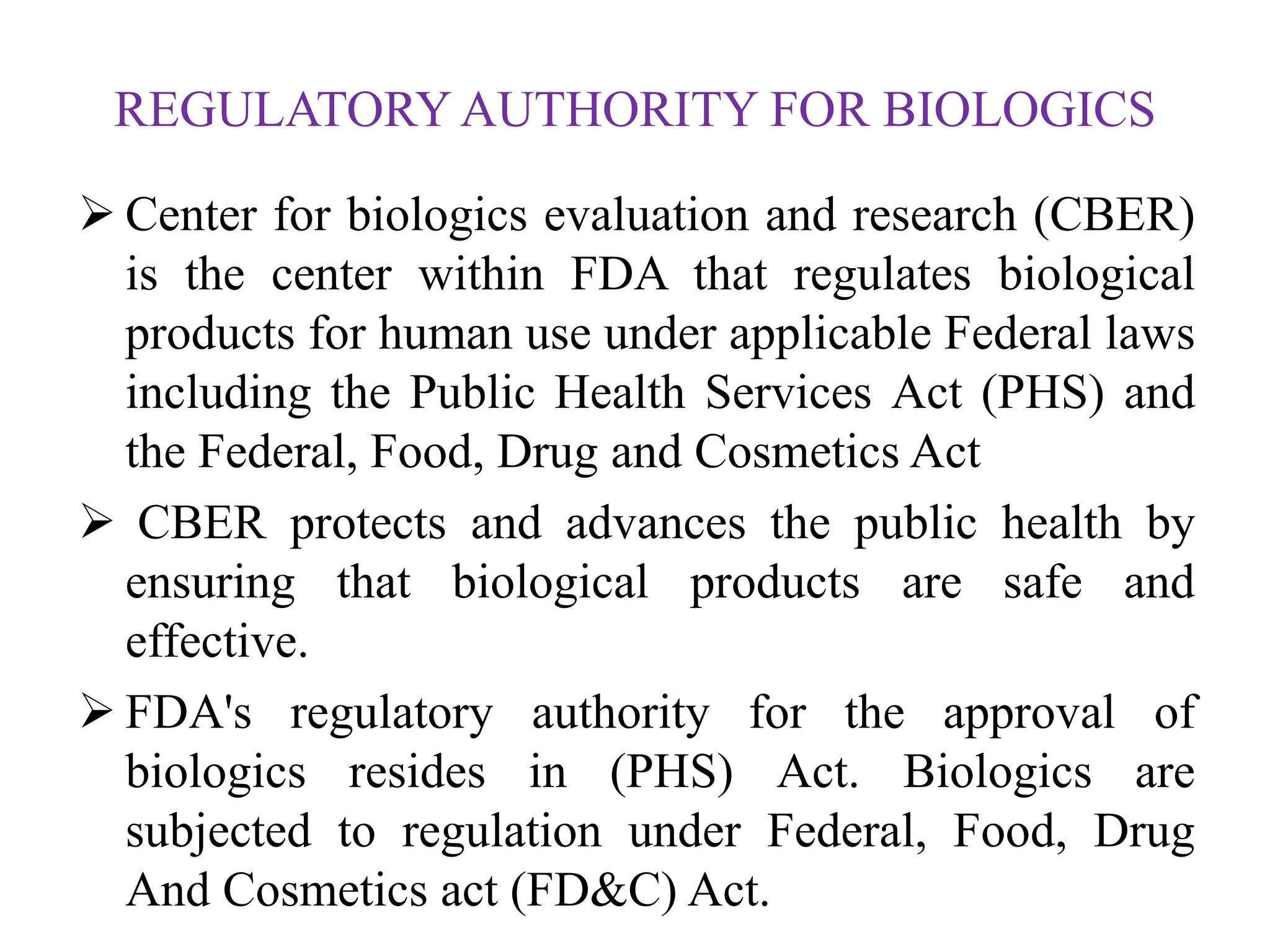 Regulatory Requirements for API, Biologics and Novel therapies | PPTX