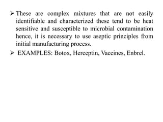 Regulatory Requirements for API, Biologics and Novel therapies | PPTX